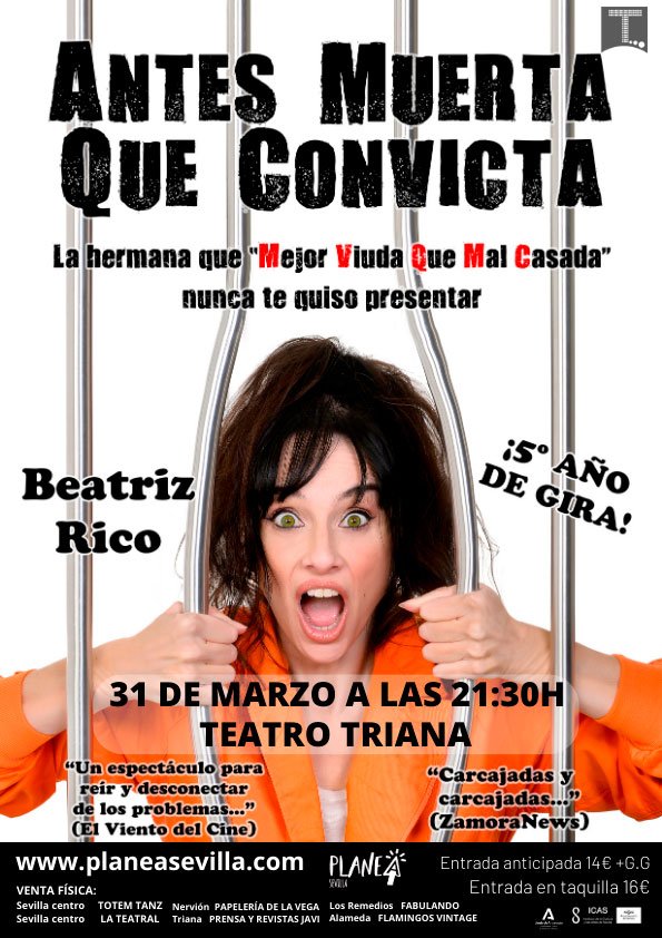 Antes Muerta que Convicta por Beatriz Rico en Teatro Triana de Sevilla ...